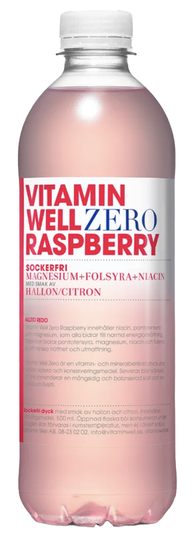 VITAMIN WELL ZERO RASPBE.50CL – Selecta Sverige