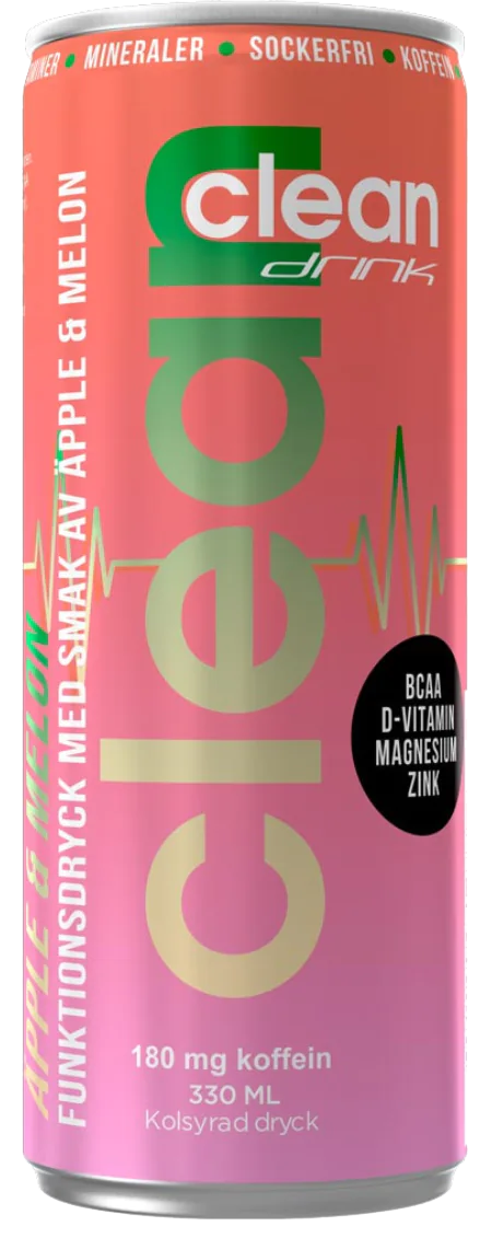 CLEAN DRINK ÄPPLE/MELON 33 CL – Selecta Sverige